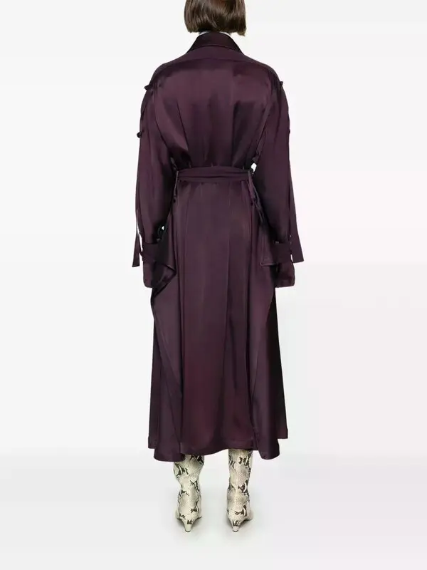 Victoria Beckham Satin Trench Coat