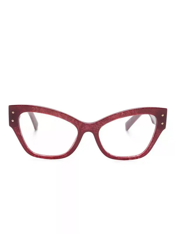 Dolce & Gabbana Cat Eye Glasses - Red