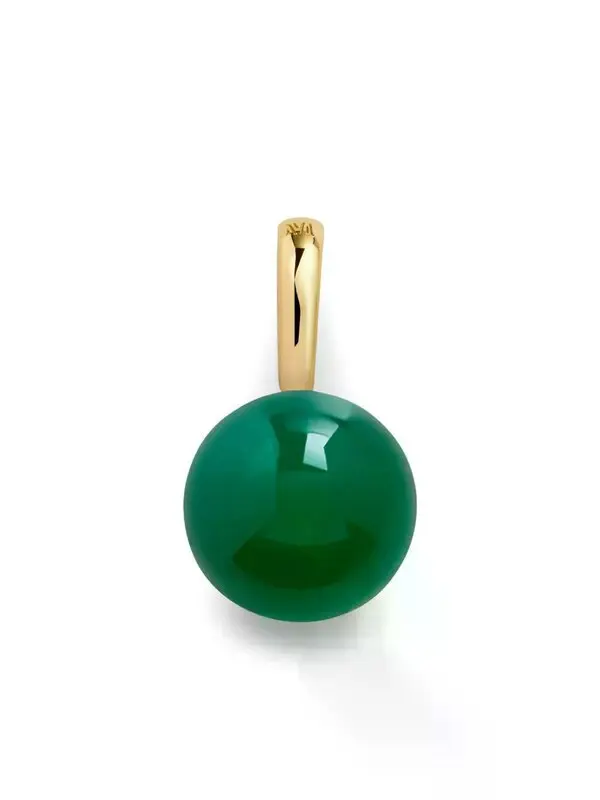 Monica Vinader Round Gemstone Pendant - Green