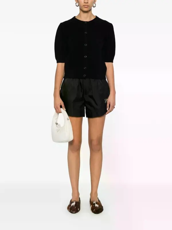 GANNI Logo-patch Shorts