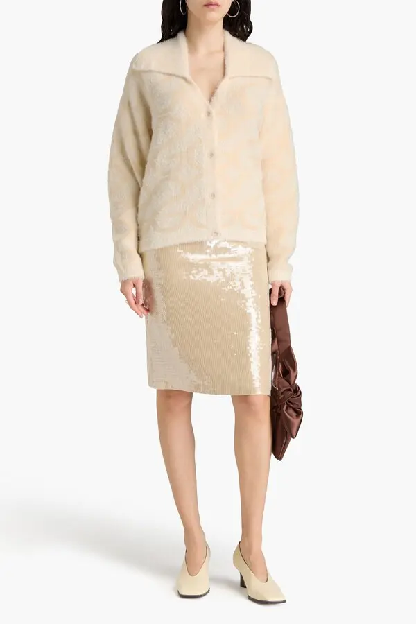 Stine Goya Jacquard-knit Cardigan