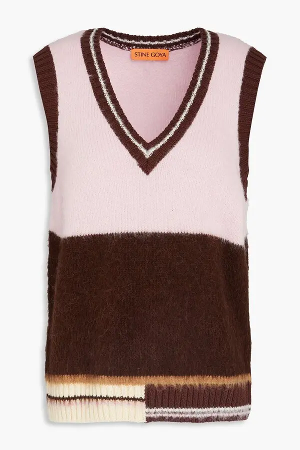Stine Goya Striped Knitted Vest