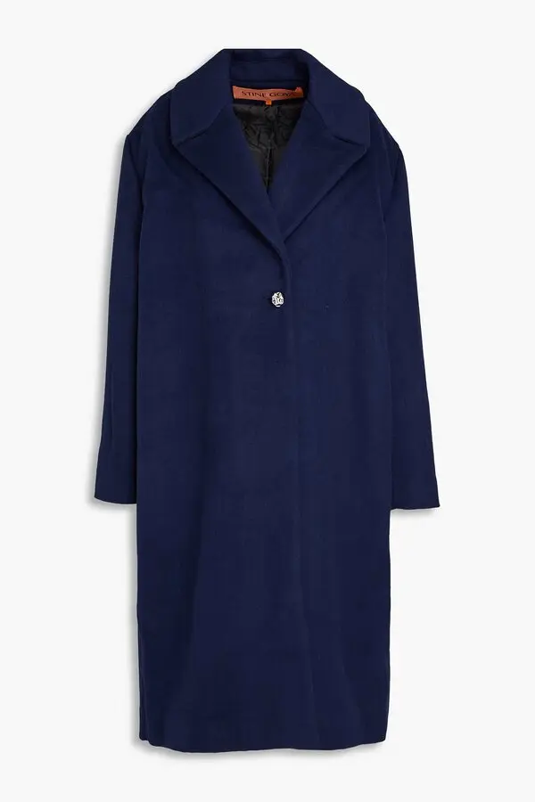 Stine Goya Kamari Double-breasted Wool-blend Felt Coat