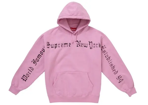Supreme Contrast Cutout Hooded Sweatshirt