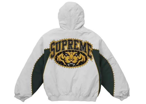 Supreme Studded Stadium Jacket - White