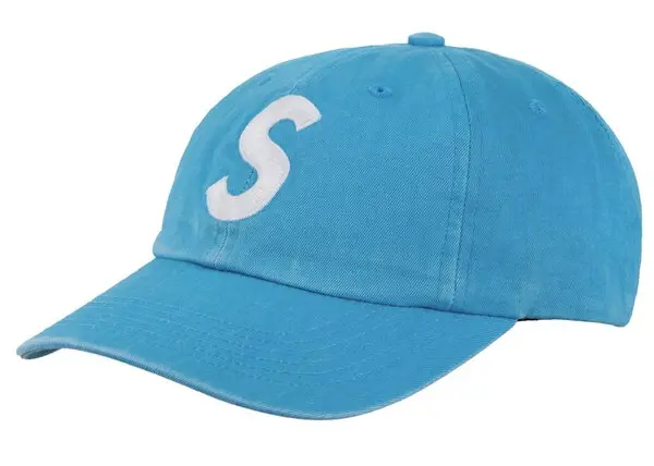 Supreme Pigment Coated S Logo 6-panel Cap - Light Blue