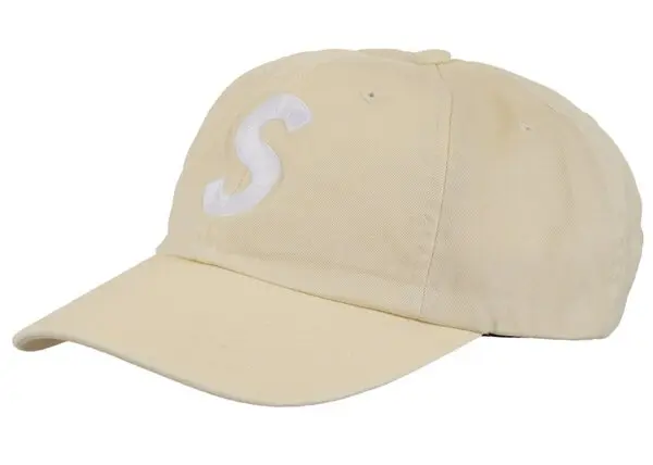 Supreme Pigment Coated S Logo 6-panel Cap - Light Tan