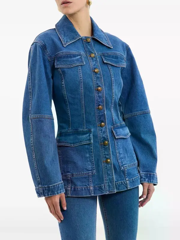 Rebecca Vallance Aviator Jacket - Blue