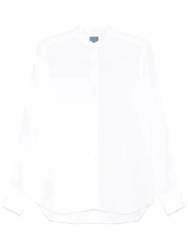 BARBA NAPOLI Linen Shirt - White