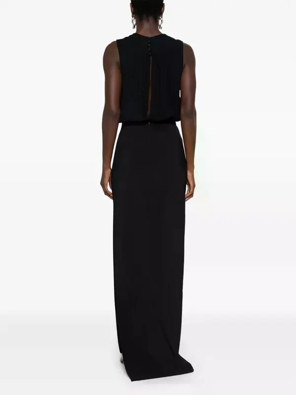 Elisabetta Franchi Lace-up Maxi Dress