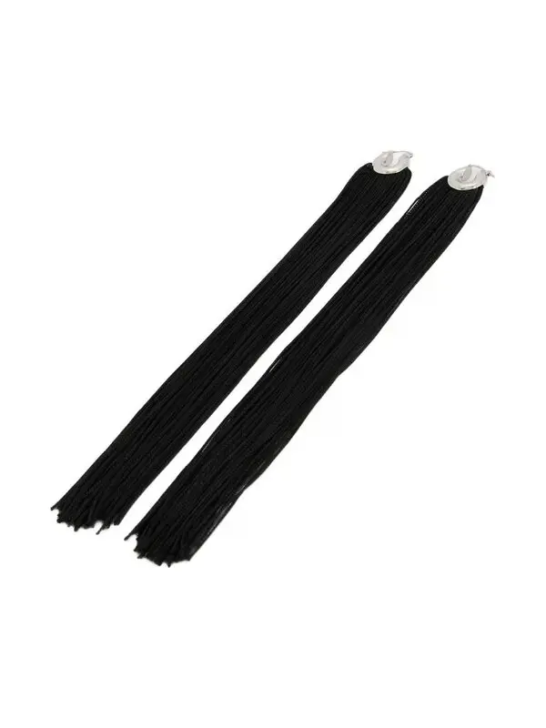 JIL SANDER Fringed Dangle Earrings - Silver