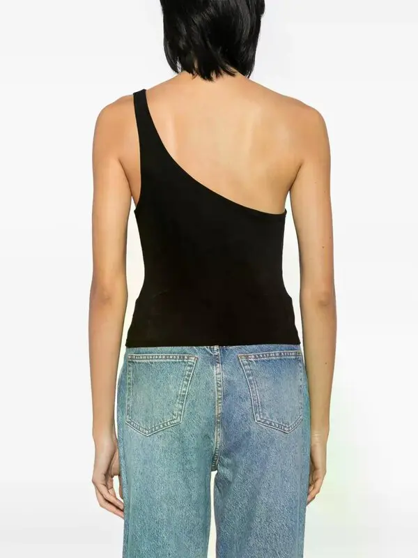 REFORMATION Maddie One-shoulder Top - Black