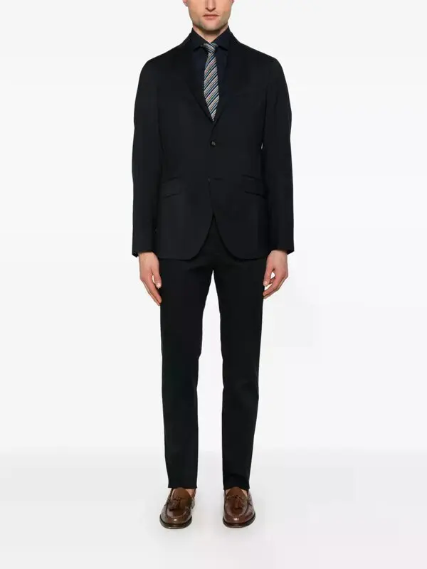 BARBA NAPOLI Spread-collar Shirt - Blue
