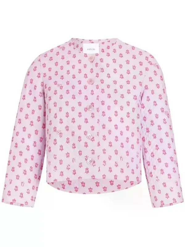 PATOU Floral-print Quilted Jacket