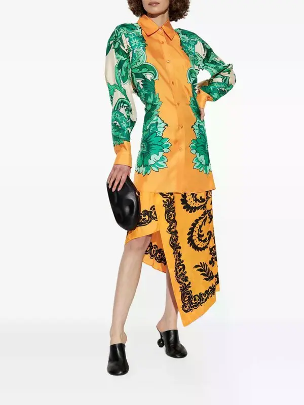 Etro Floral-print Silk Shirt