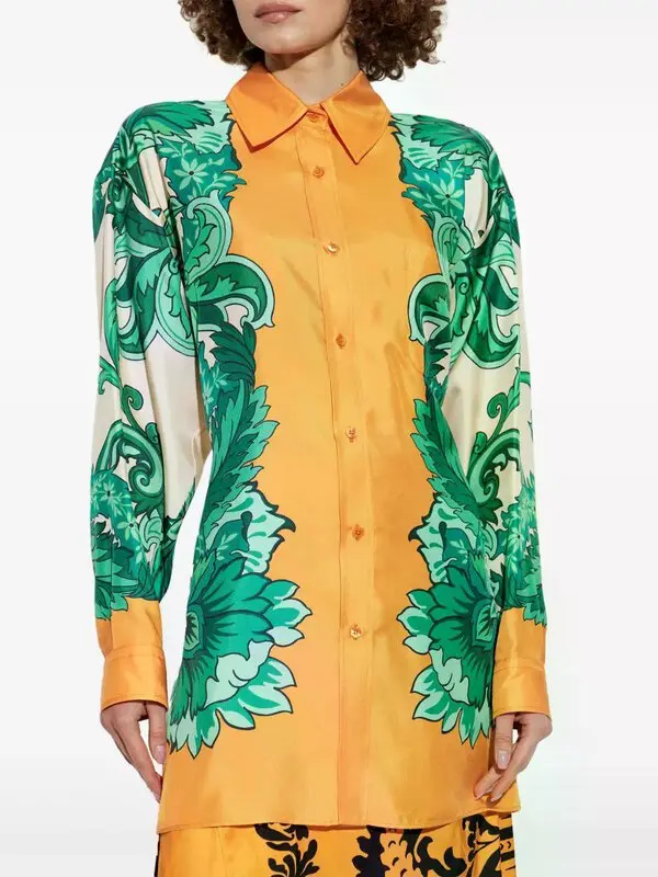 Etro Floral-print Silk Shirt