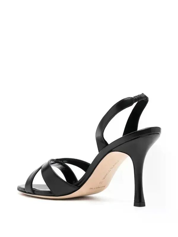 Manolo Blahnik 90mm Slingback Sandals - Black