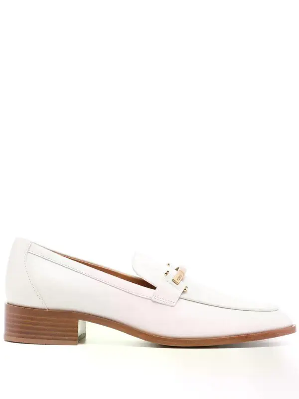 TOD'S Leather Loafers - White
