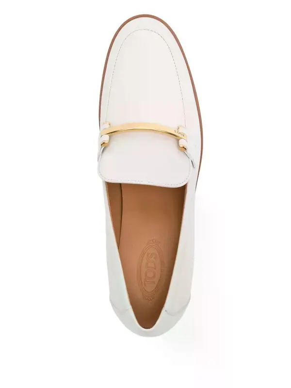 TOD'S Leather Loafers - White
