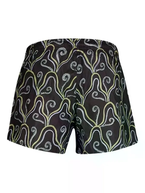 Commas Abstract-pattern Swim Shorts