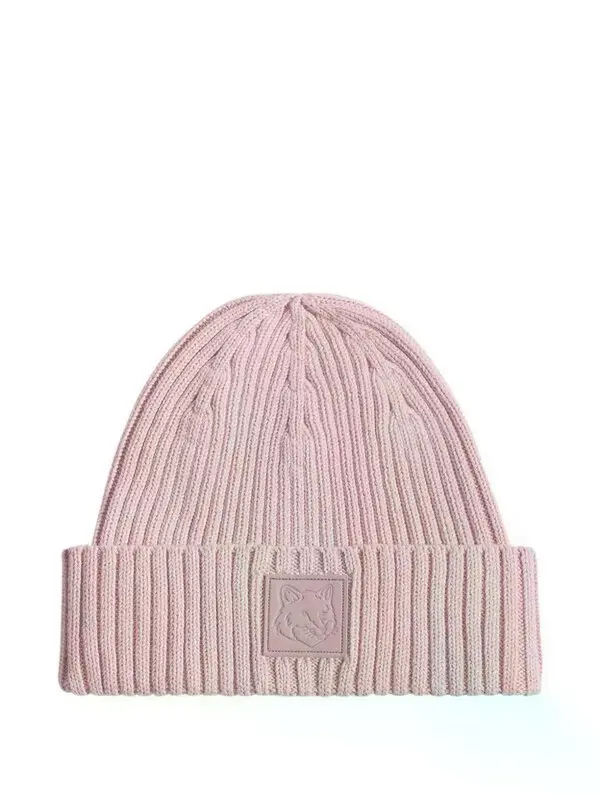 Maison Kitsuné Logo-patch Beanie - Pink
