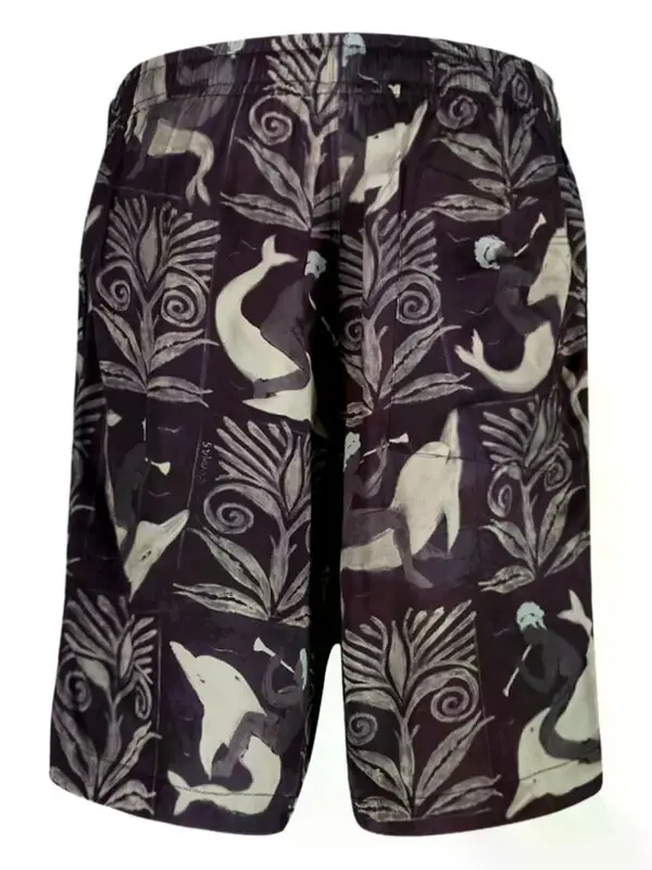 Commas Graphic-print Shorts