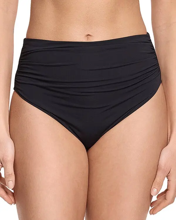 Hanky Panky High Rise Cheeky Bikini Bottom - Black
