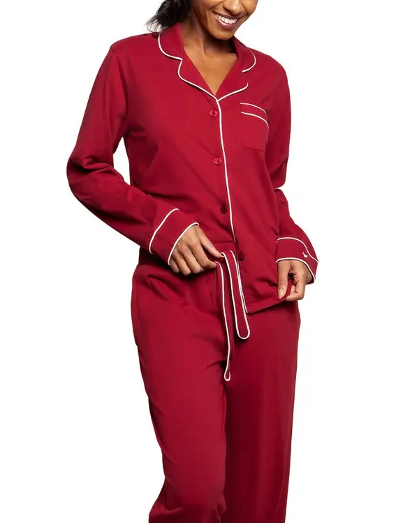 PETITE PLUME Astaire Luxe Pima Cotton Pajama Set