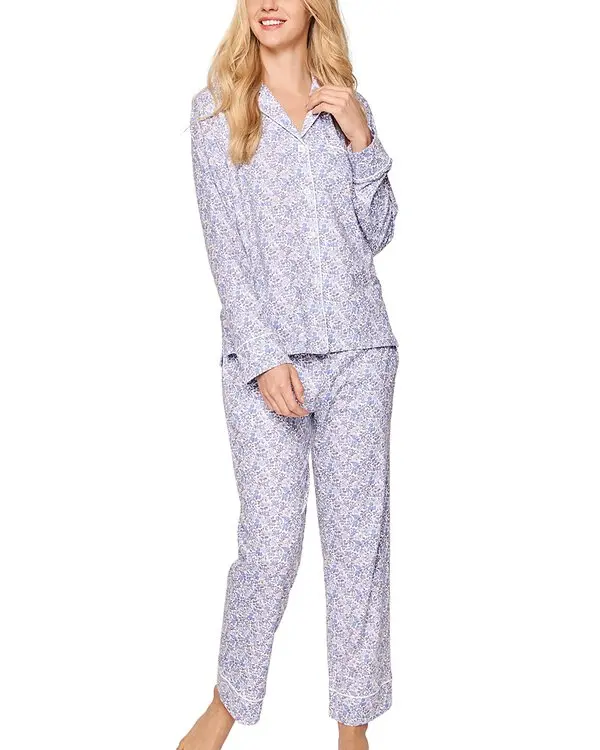 PETITE PLUME Long Pajama Set - Fleur D'azur