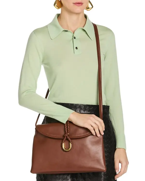 Bottega Veneta Liberta Crossbody - Sapele Muse/brass
