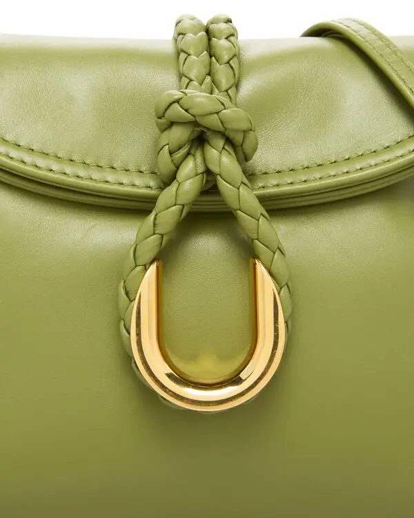 Bottega Veneta Baby Liberta Crossbody - Ecru/matcha/brass