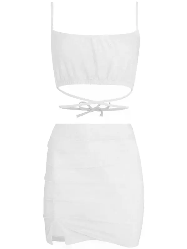 LETHICIA BRONSTEIN Manuela Skirt Set - Silver
