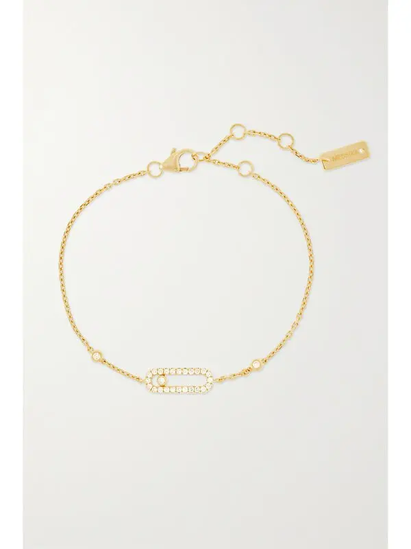 Messika Move Uno 18-karat Diamond Bracelet - Gold