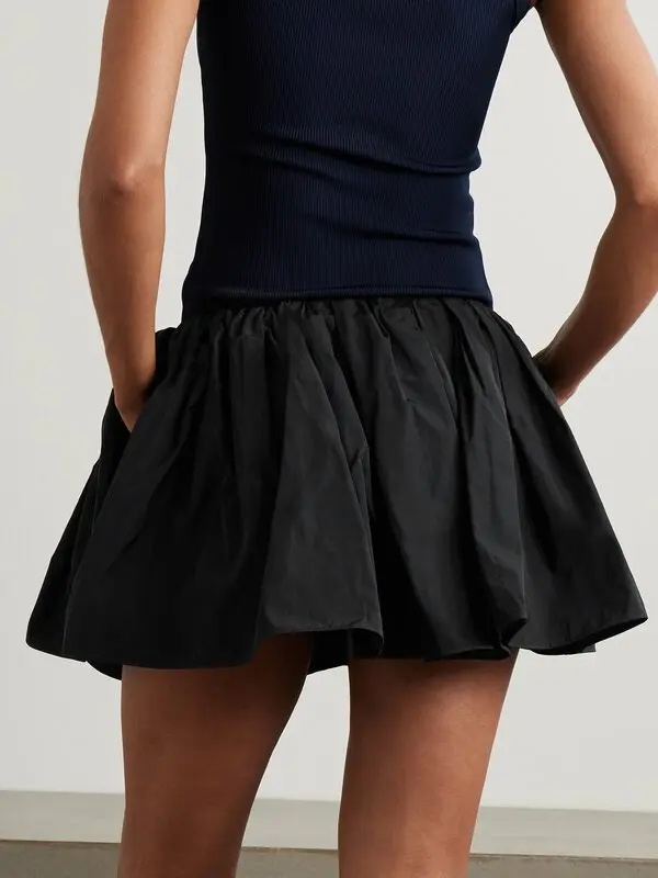 JW Anderson Gathered Crepe Mini Skirt