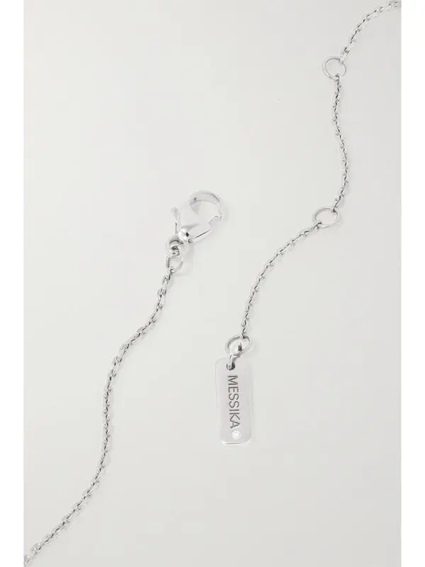 Messika 18 Karat White Gold Diamond Necklace