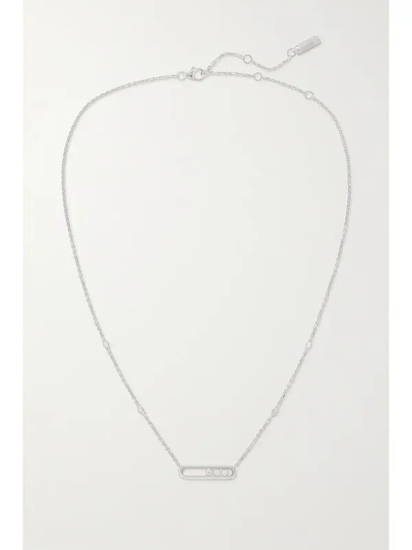 Messika 18 Karat White Gold Diamond Necklace