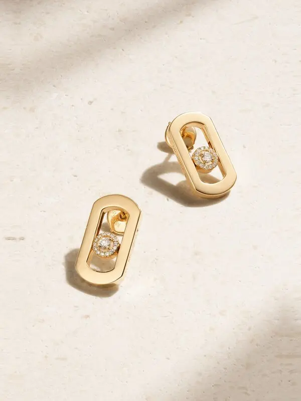 Messika Move Citizen 18-karat Diamond Earrings - Gold