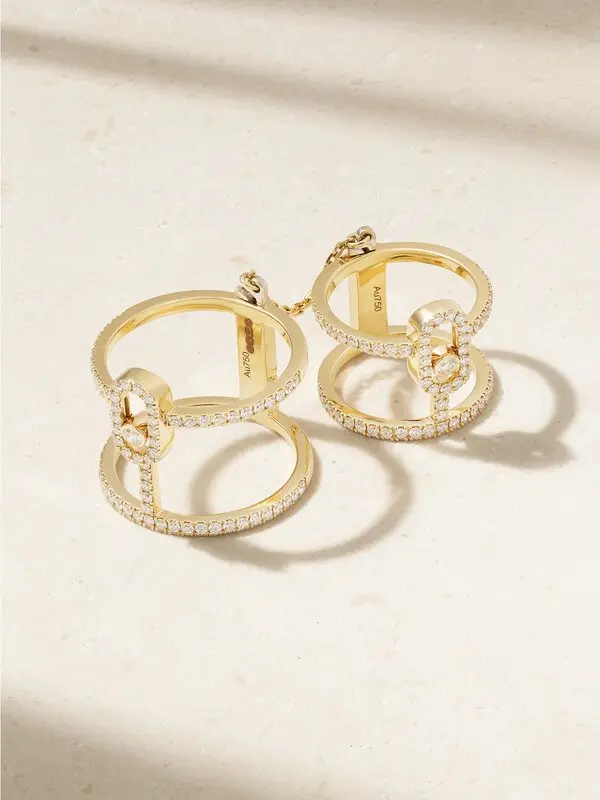 Messika Move Uno Double 18-karat Diamond Ring