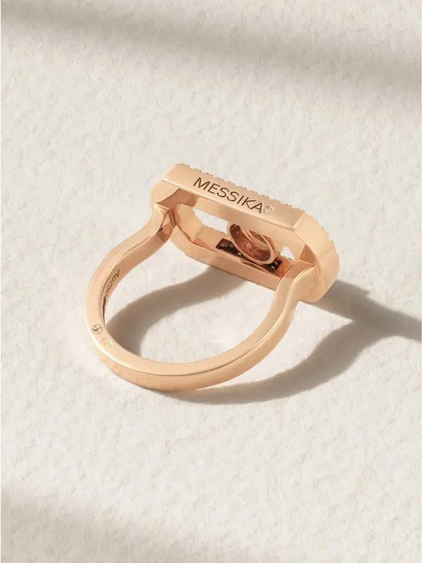 Messika So Move 18-karat Rose Diamond Ring - Gold