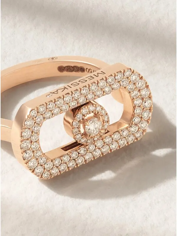 Messika So Move 18-karat Rose Diamond Ring - Gold