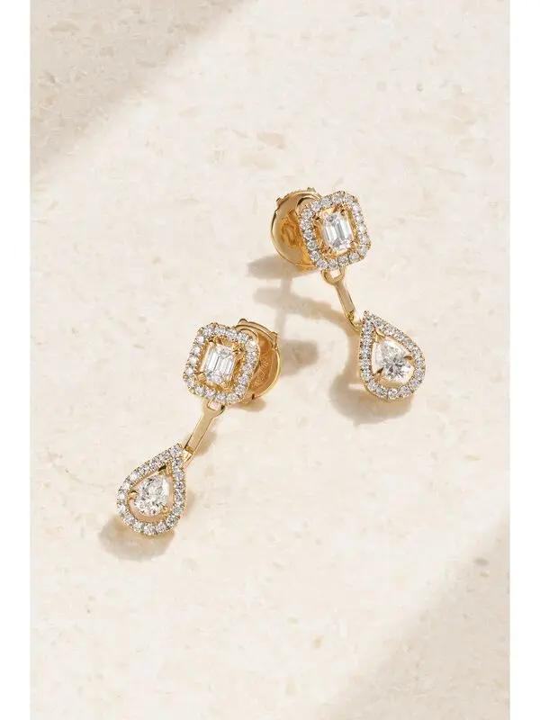 Messika My Twin Toi & Moi 18-karat Diamond Earrings - Gold