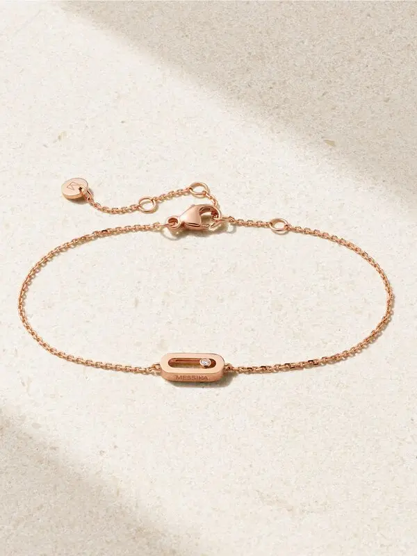 Messika Move Uno 18-karat Rose Diamond Bracelet