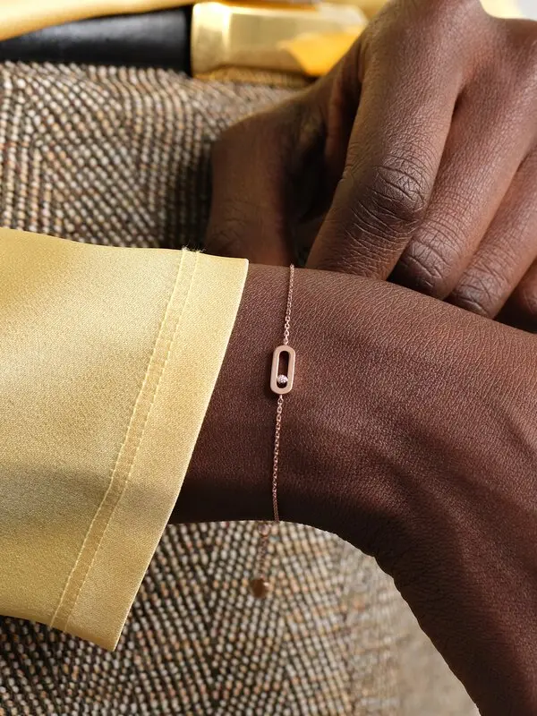 Messika Move Uno 18-karat Rose Diamond Bracelet