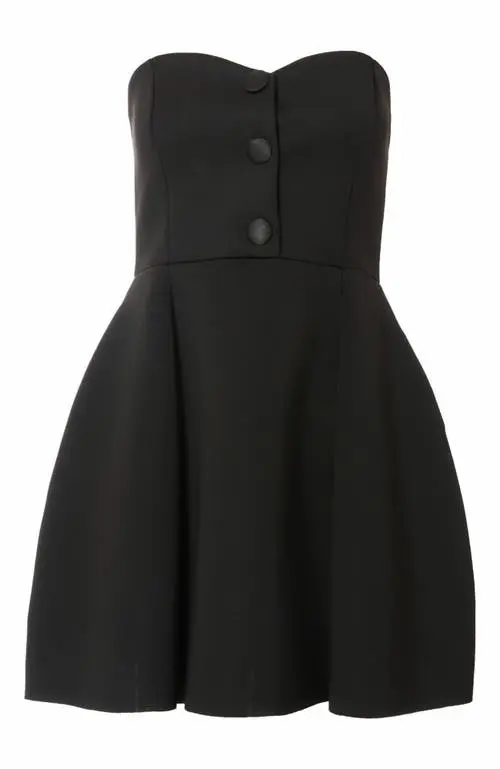 QUIZ Mini Dress With Button Detail