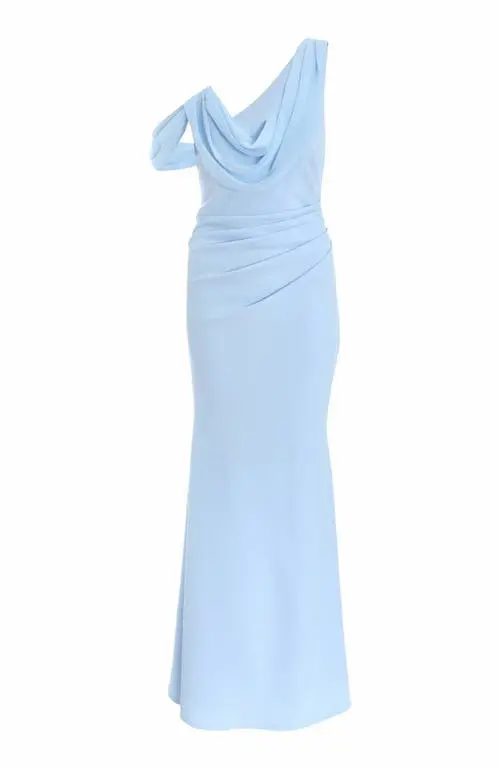 sachin and babi light blue dress Blush Wallis Occasion Satin And Mesh Overlay Fit And Flare Dress