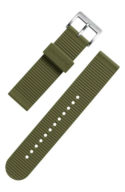UNIMATIC Synthetic Rubber Strap - Green