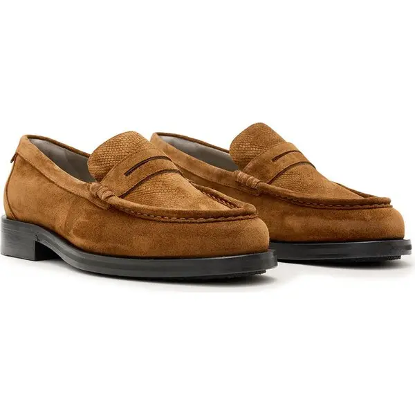 ALLSAINTS Bloom Penny Loafer - Tan Brown