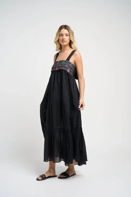 GUADALUPE DESIGN Isabella Jamdani Dress