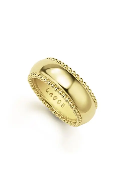 Lagos 18k Anthem Band Ring - Gold