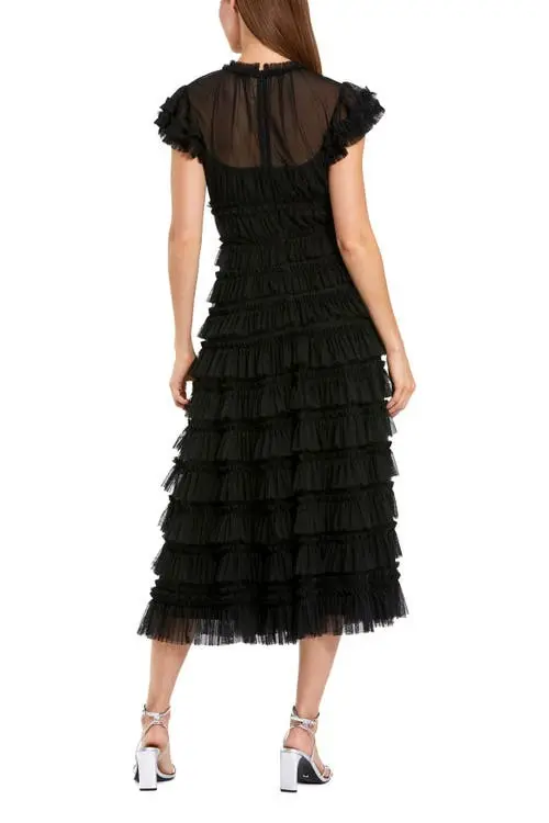Mac Duggal Tulle Midi Dress
